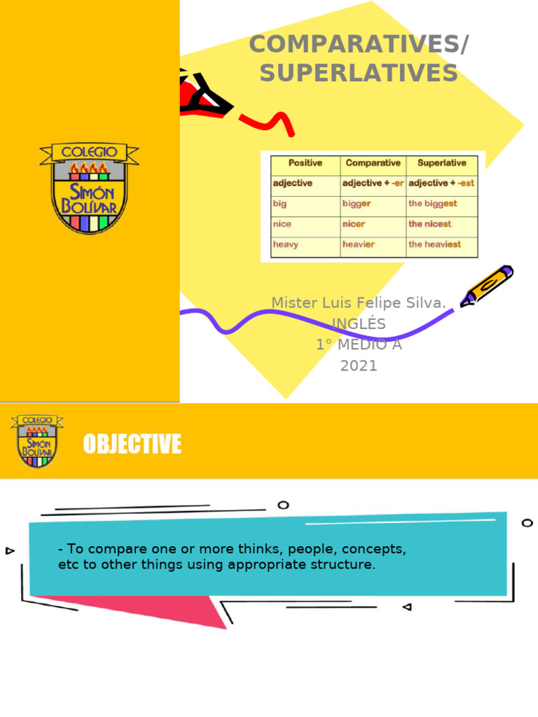 Comparative and Superlative Adjectives Fun Activities Games Grammar ...