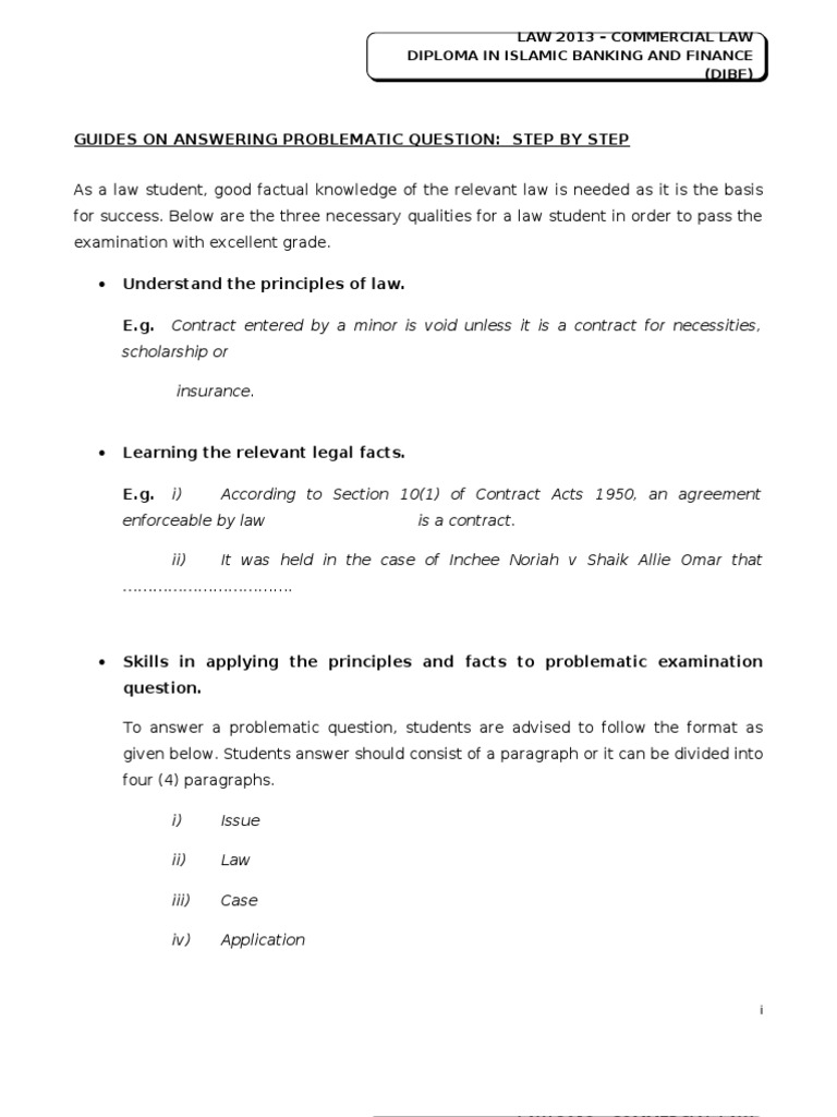 Guides On Answering Problematic Question (DBF) | PDF | Offer And ...