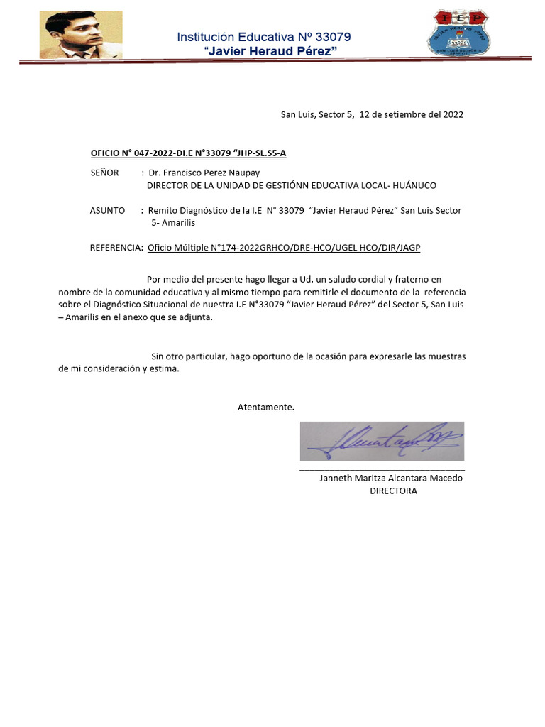 Diagnostico de La I.E 33079 JHP | PDF