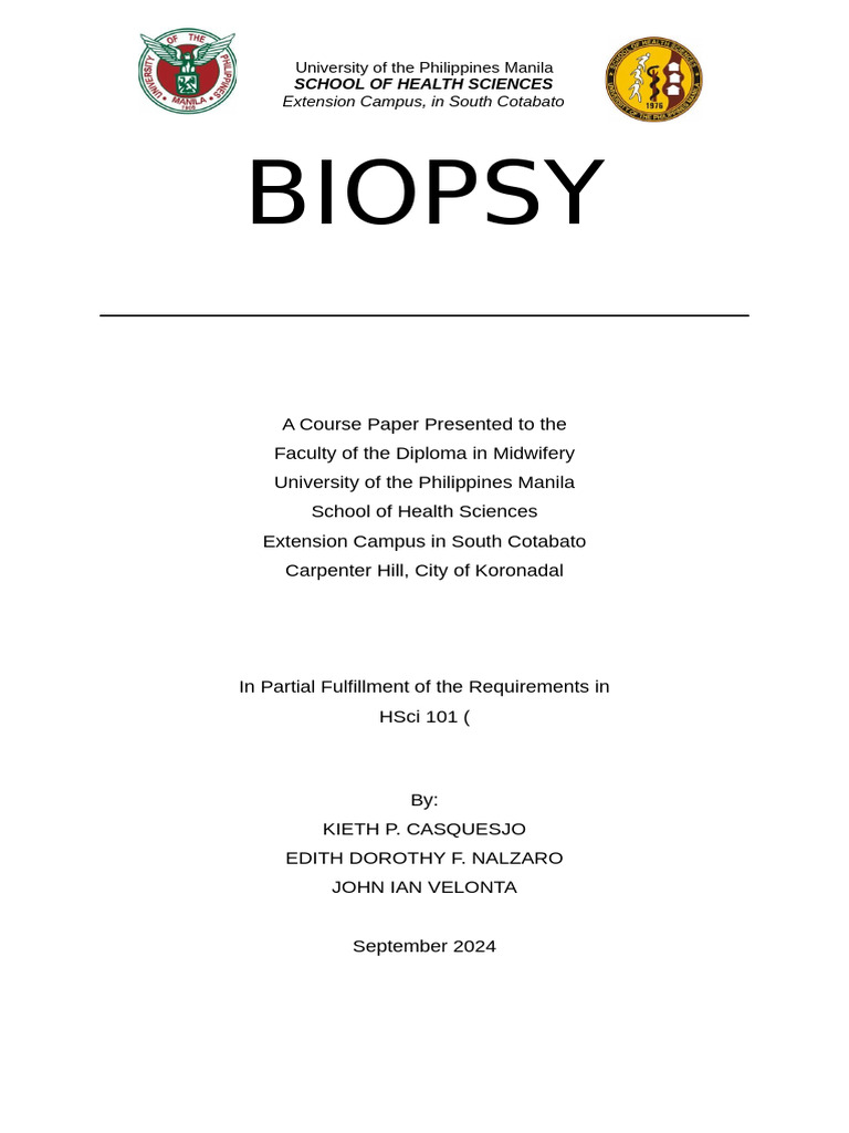Biopsy Report | PDF | Cervical Cancer | Biopsy