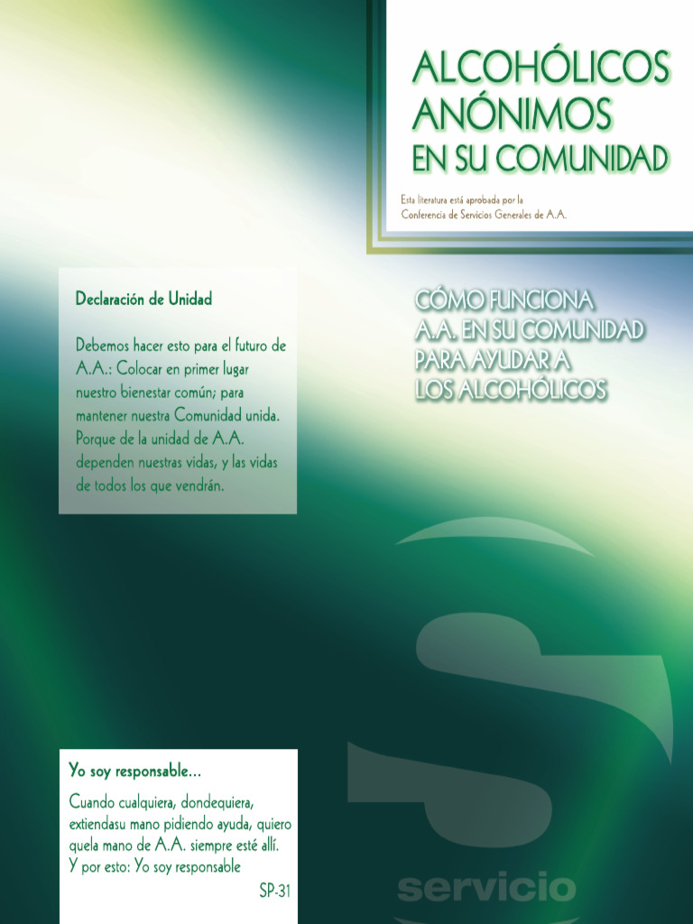 AA-En-su-Comunidad | PDF | alcoholicos anonimos | Alcoholismo