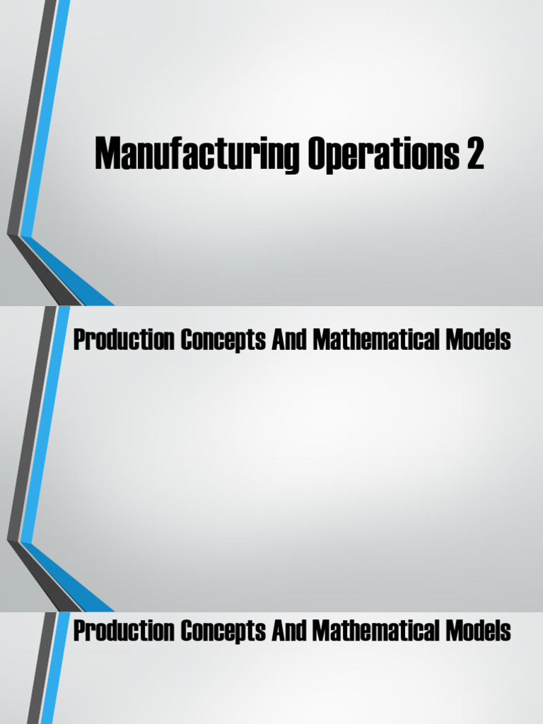 Operasi Manufaktur C | PDF | Teaching Methods & Materials | Technology & Engineering