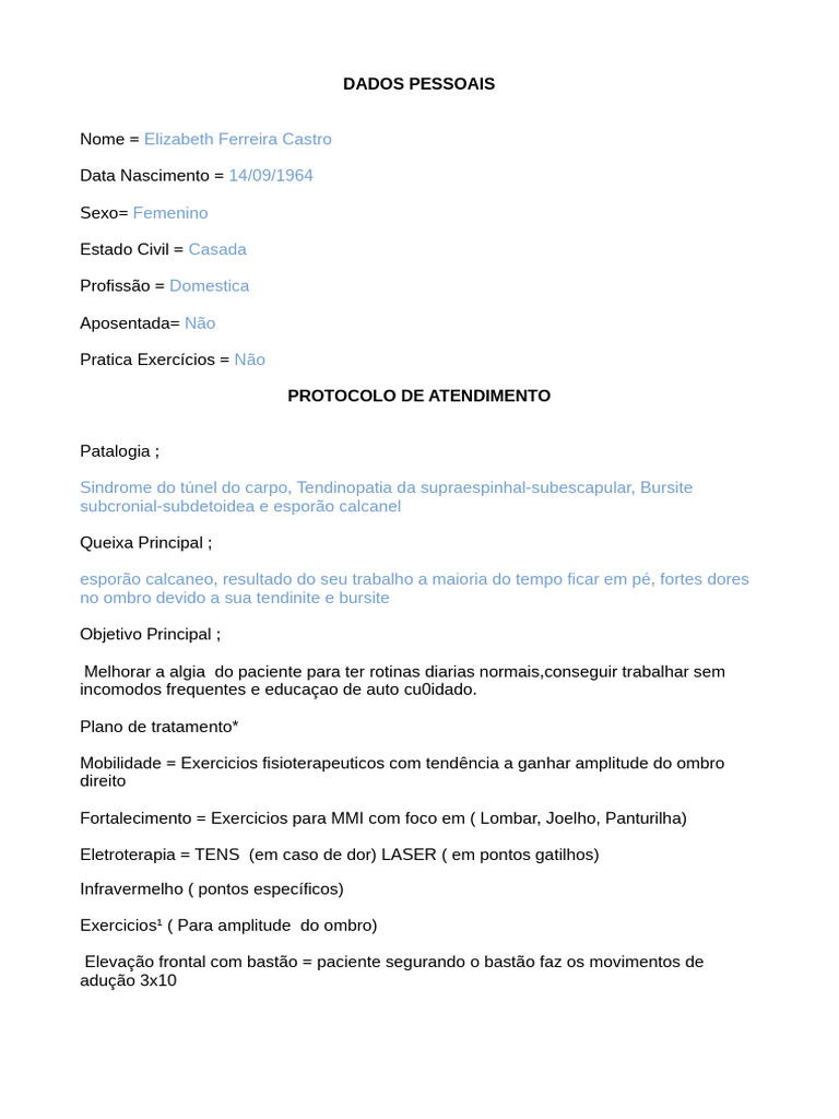 Protocolo Unip | PDF | Pé