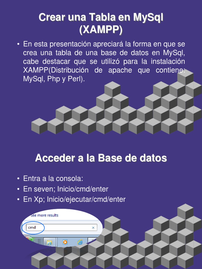 Crear Una Tabla en MySql (XAMPP) | PDF