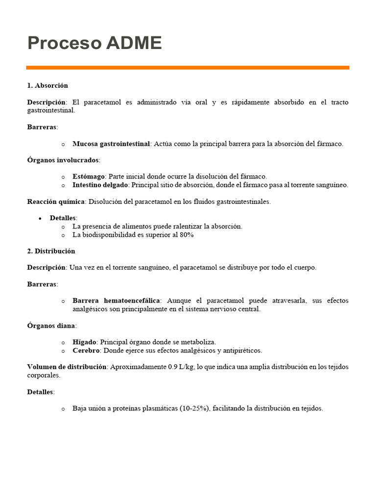 Proceso ADME | PDF | Drogas | Farmacología Proceso ADME | PDF | Drogas | Farmacología