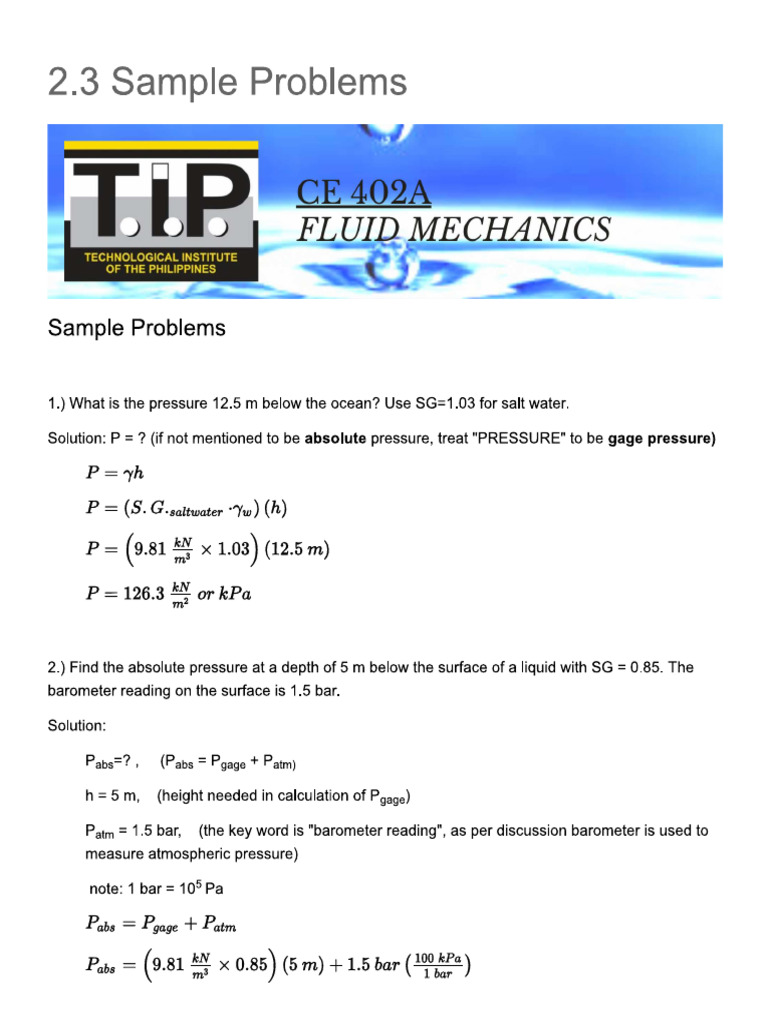 Sample Prob 2. | PDF