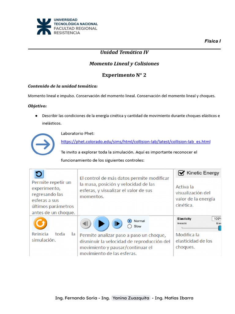 Experimento 2 Con Phet Colisiones | PDF | Vector Euclidiano | Masa