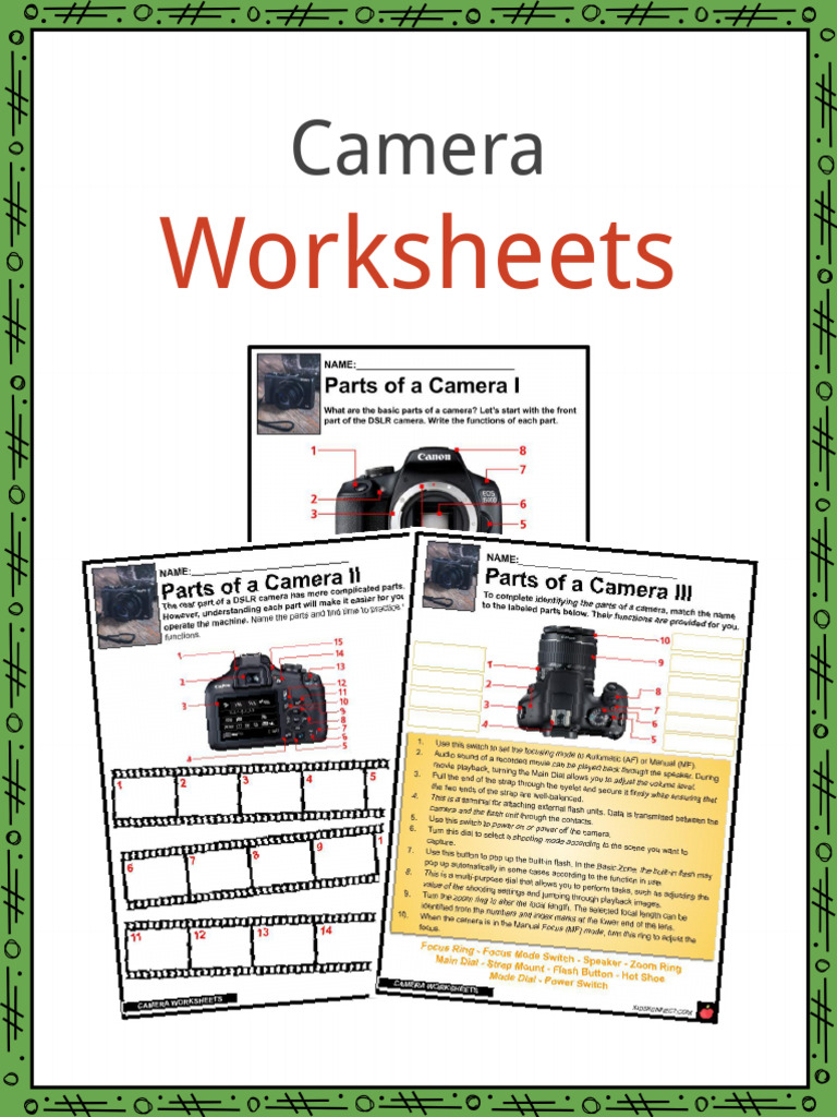 Sample Camera Worksheets | PDF | Camera | Digital Single Lens Reflex Camera