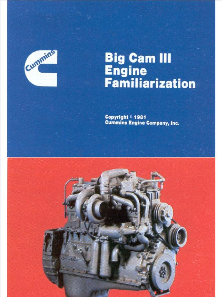 Engine Big Cam III Familiarizationpdf | PDF