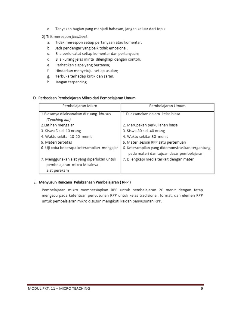 Panduan Micro Teaching untuk Dosen | PDF