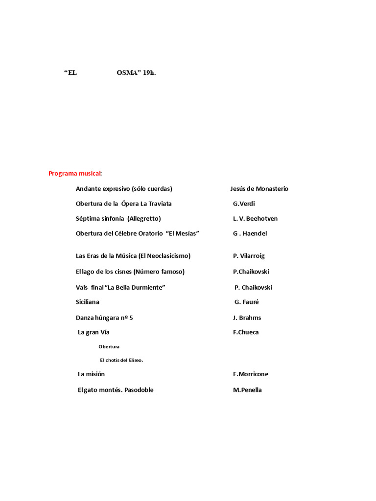 Programa 14 de Spti, Burgo de Osma | PDF