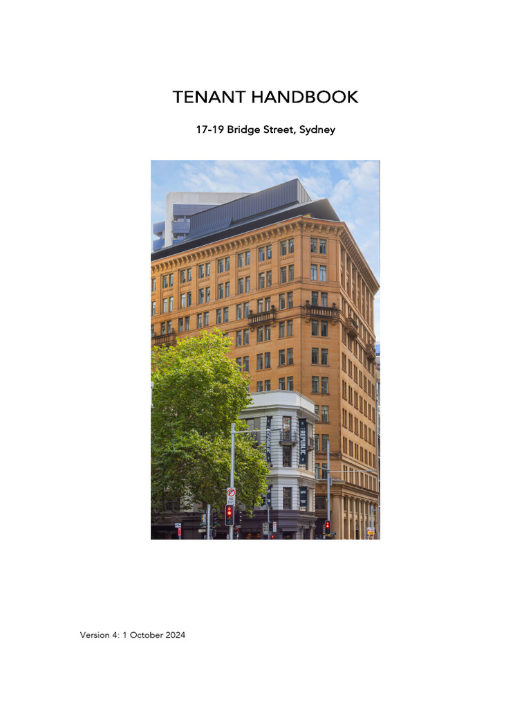 TENANT HANDBOOK v4[82] | PDF | Leasehold Estate | Lease