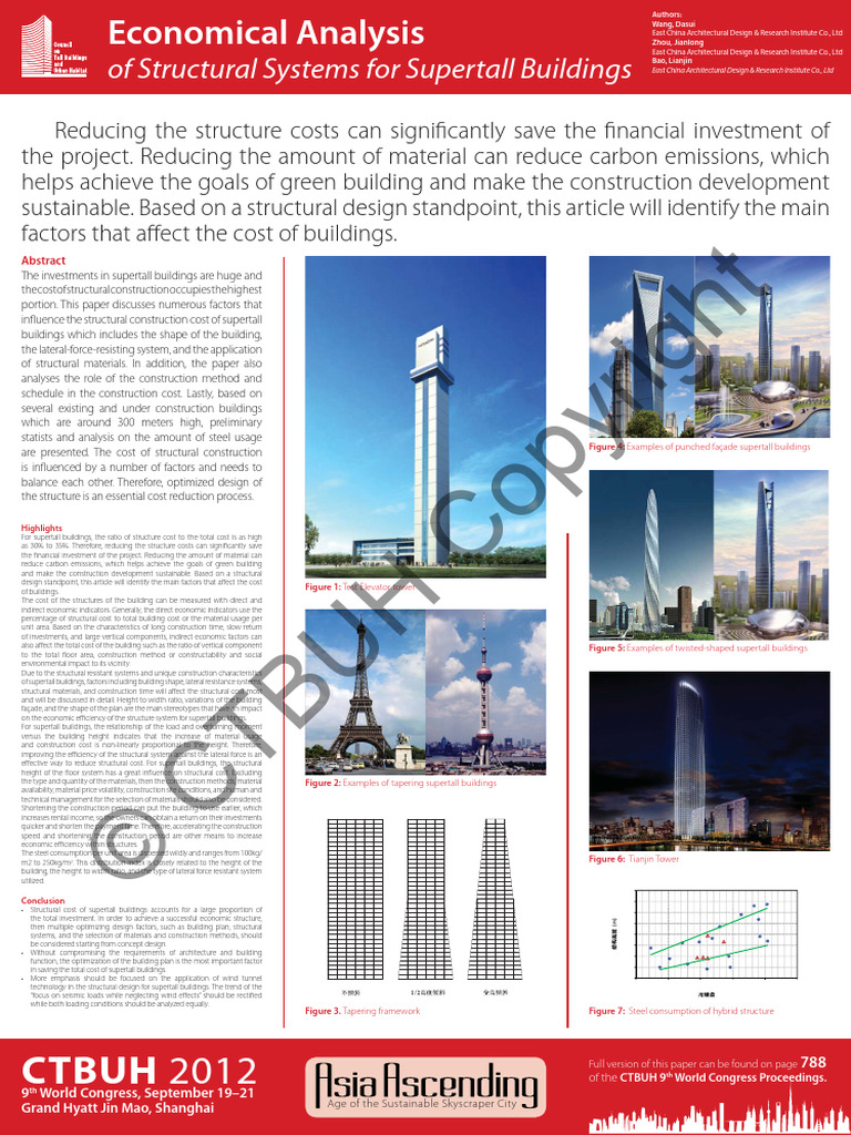 Economical Analysis of Super Tall Buildings | PDF | Investing | Height