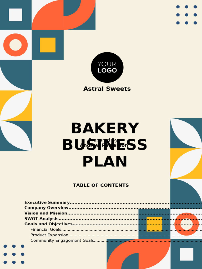 Bakery Business Plan Template | PDF | Confectionery | E Commerce