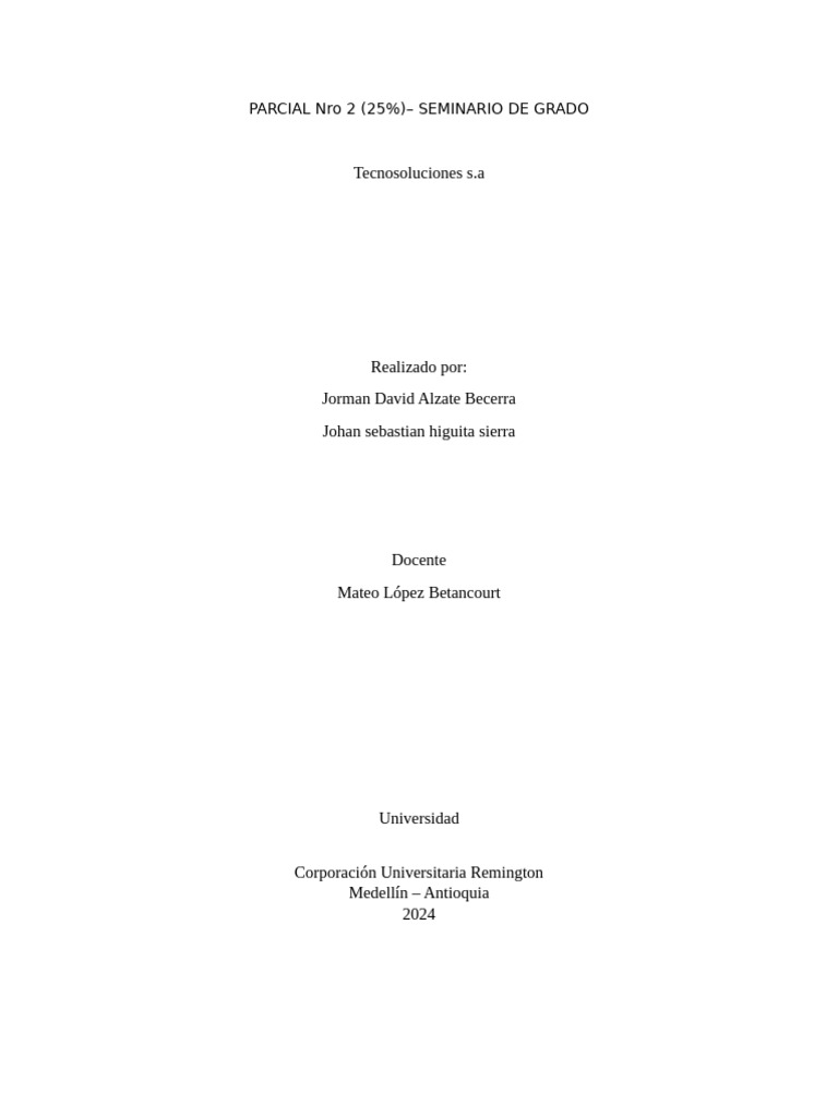 Parcial 2 Seminario de Grado | PDF | Gestión de recursos humanos | Business