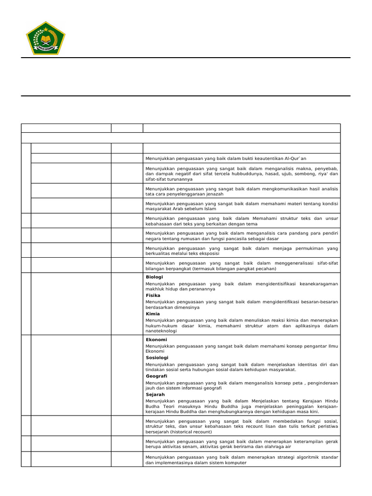 Rapor X.7 - PANCA NUR PRATAMA - 0084925871 | PDF