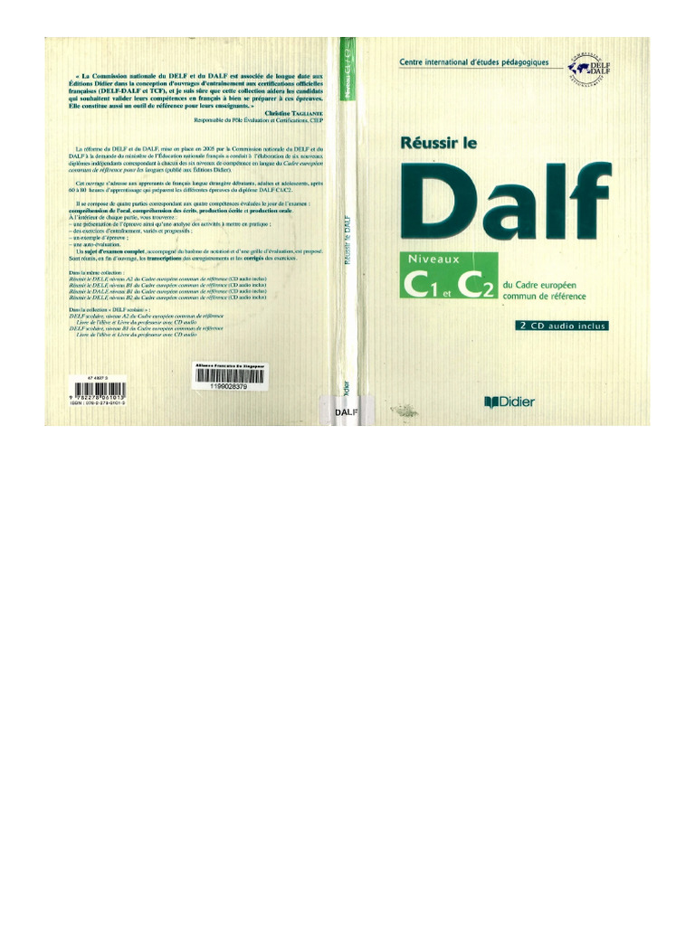 Reussir Le DALF C1-C2.PDF (PDFDrive) | PDF