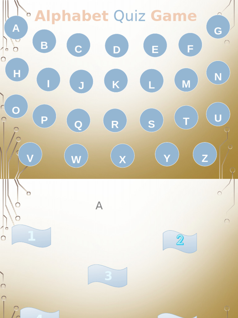 Alphabet Quiz Game | PDF | Adolescence | Quiz
