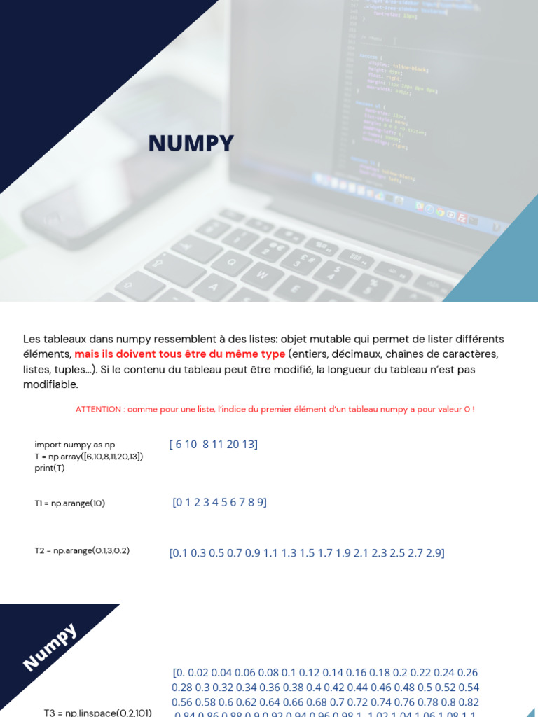 Cours Python - Programmation Scientifique-Numpy-Matplot | PDF | Trigonométrie | Analyse mathématique