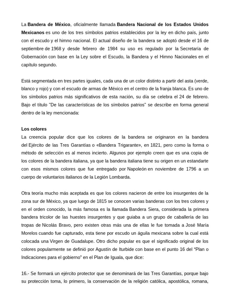 La Bandera | PDF | México independiente | México