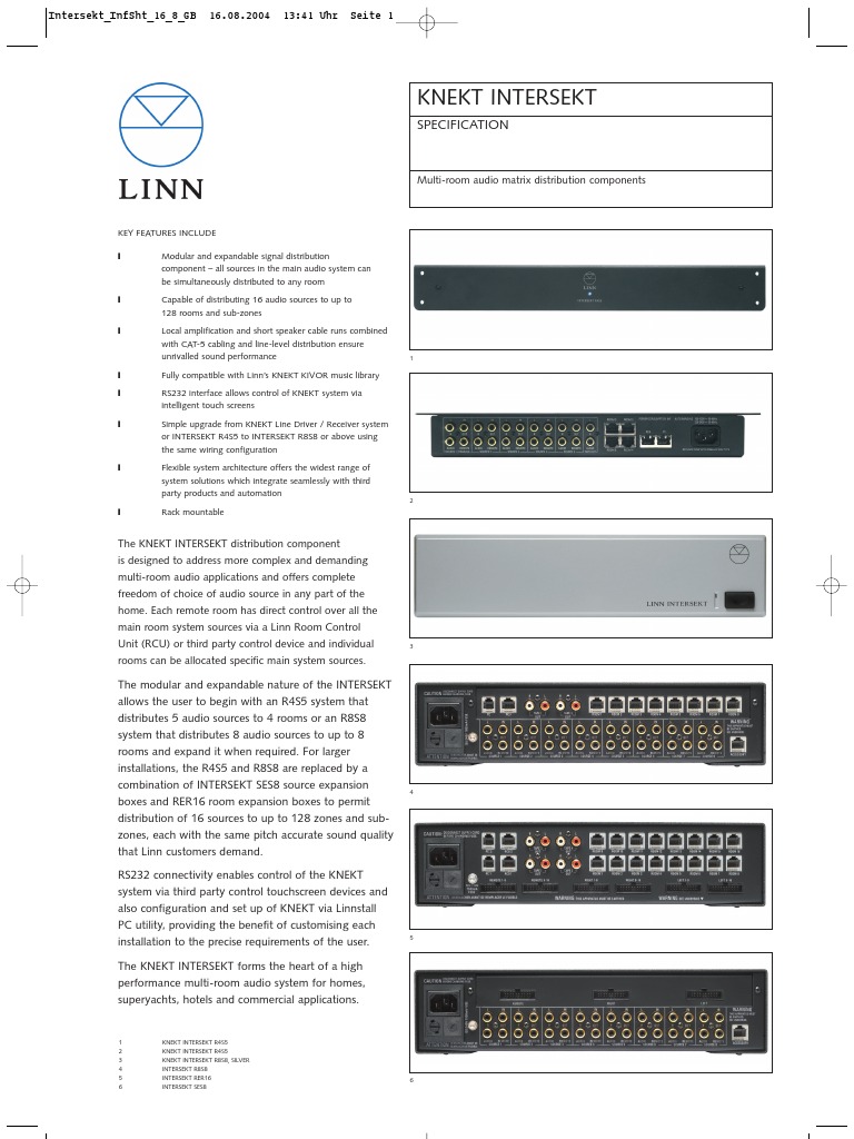 Linn Intersekt Info | Download Free PDF | Electrical Connector | Electronics