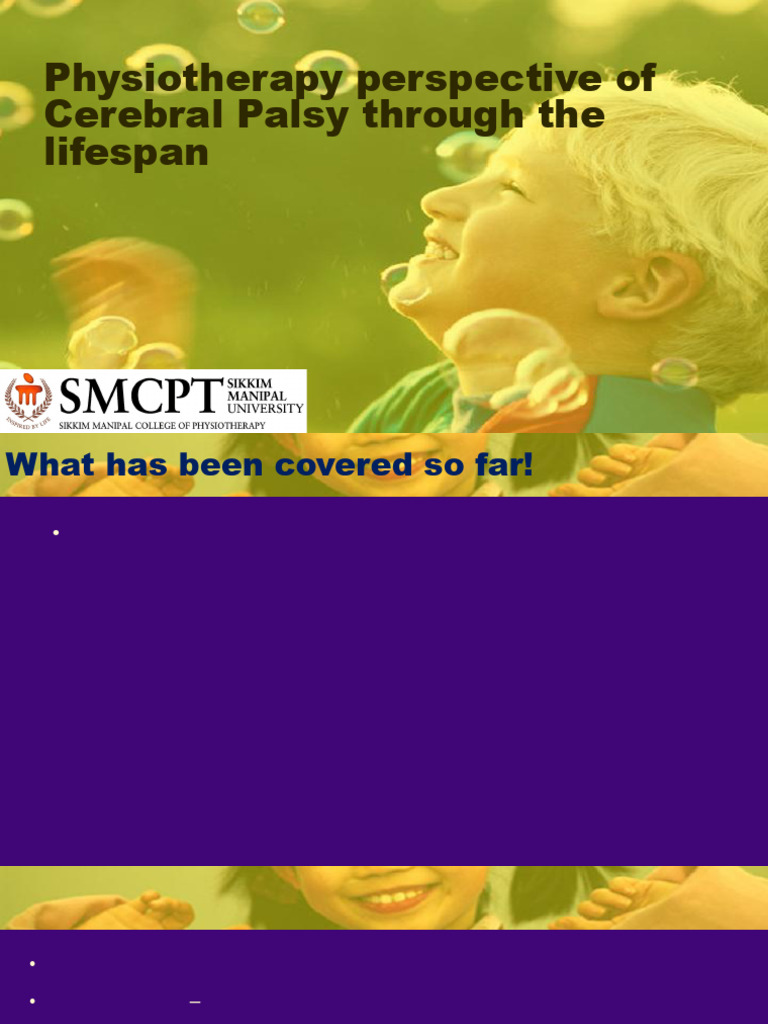 Lifespan Physiotherapy for Cerebral Palsy | PDF | Cerebral Palsy | Pain