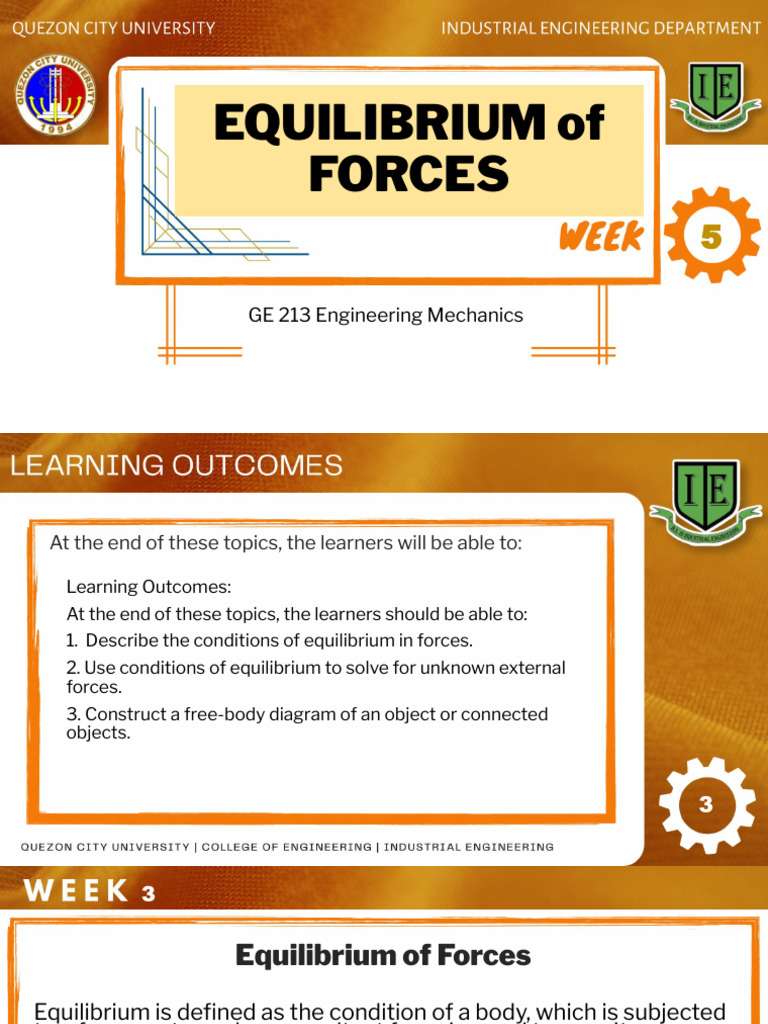 6 - Equilibrium of Forces | PDF | Force | Physical Sciences