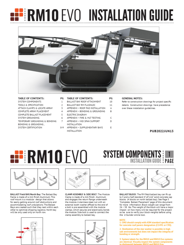 RM10 Evo - Installation Manual | PDF | Manufactured Goods