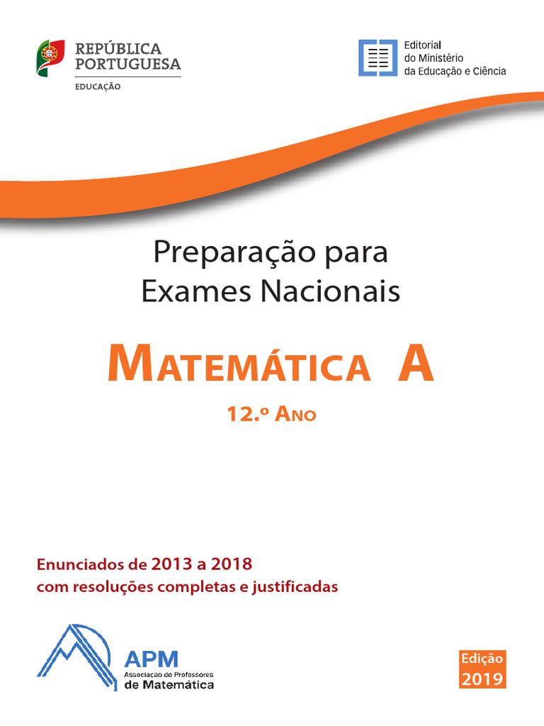 Amostra Matematica 12.o Ano Cat. 5514 | PDF | Equações | Linha (Geometria)