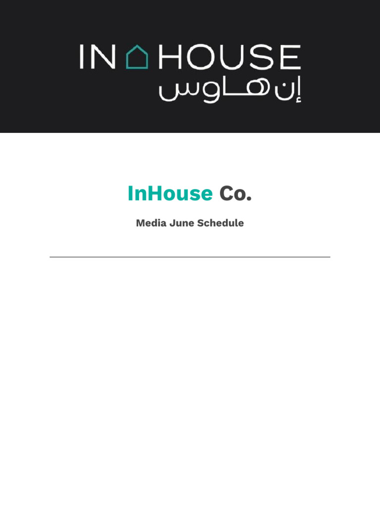 Eid Campaign + June Schedule | PDF