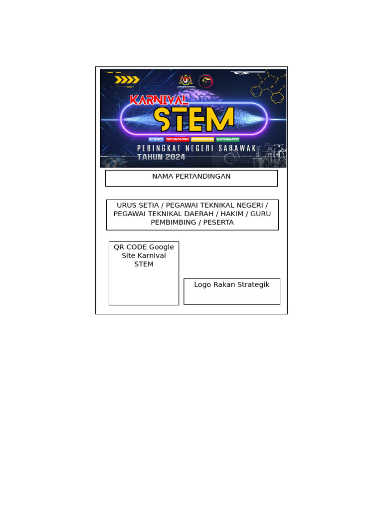 Draf Design Id Card Untuk Karnival STEM | PDF | Komputer