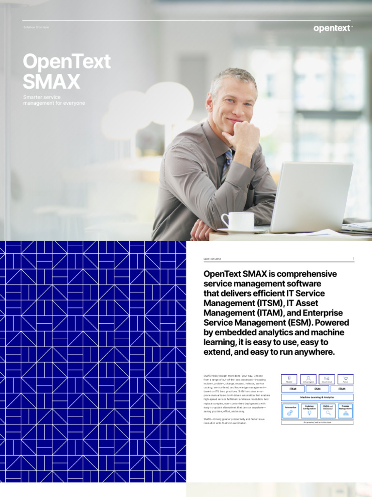 Micro Focus Smax Brochure | PDF | Cloud Computing | Artificial Intelligence