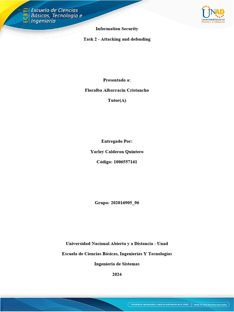 Tarea1 - Information - Security - 202016905 - 96 - Yarley - Calderon | PDF | La seguridad ...