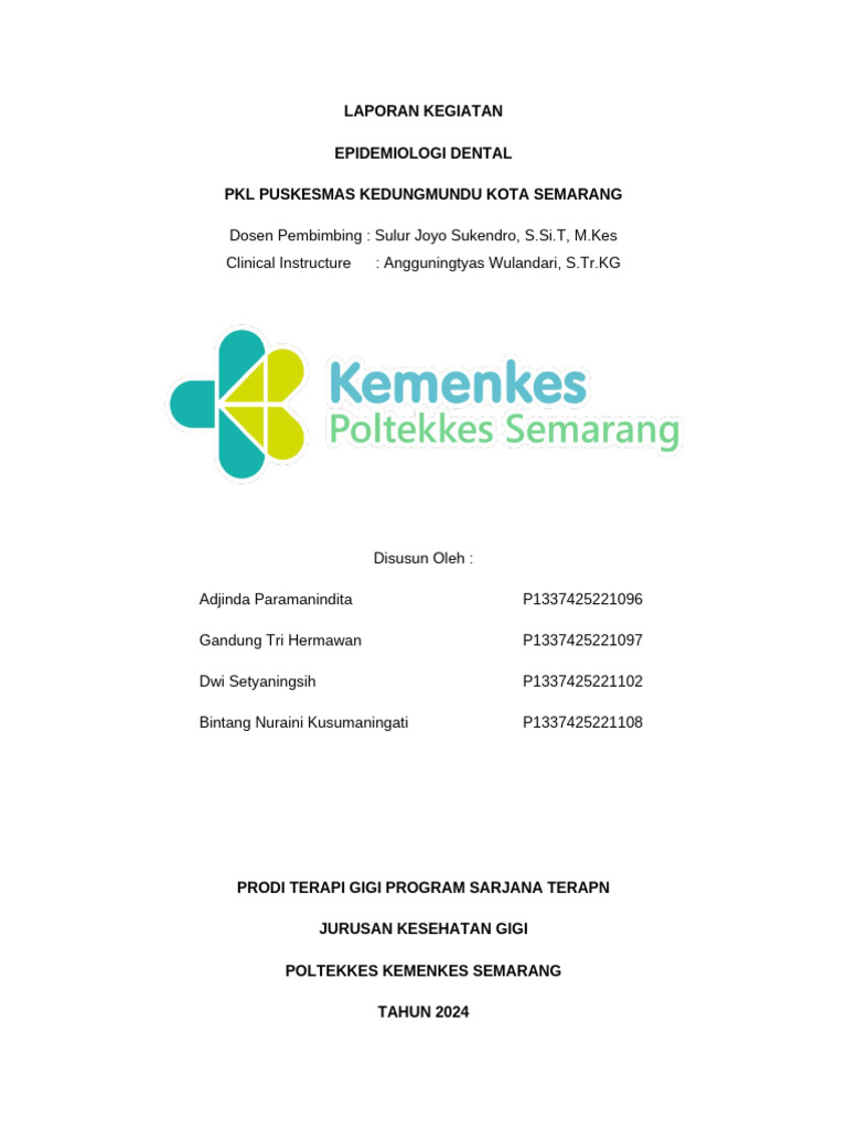 Laporan Kegiatan Epid | PDF