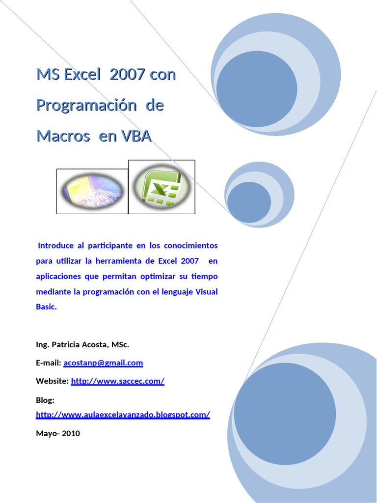 Excel 2010 Con Macros Manual | PDF | Objeto (informática) | Microsoft Excel