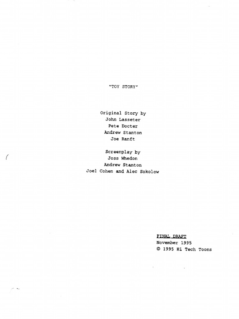 Toy Story | PDF
