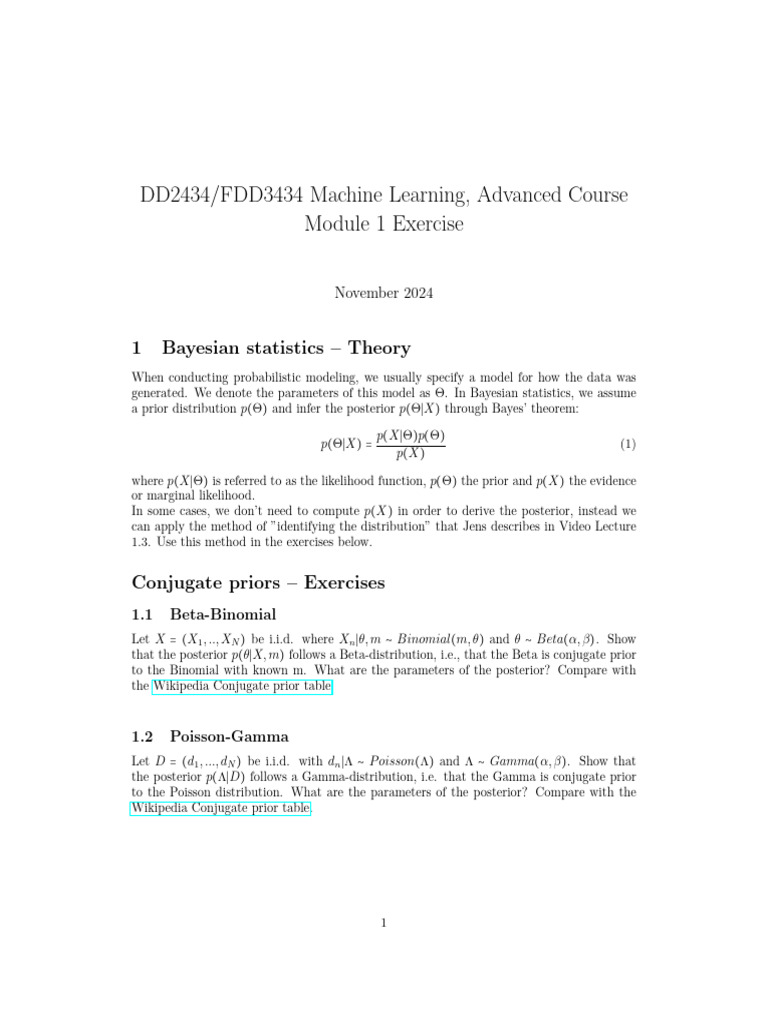 Exercises Module 1 | PDF