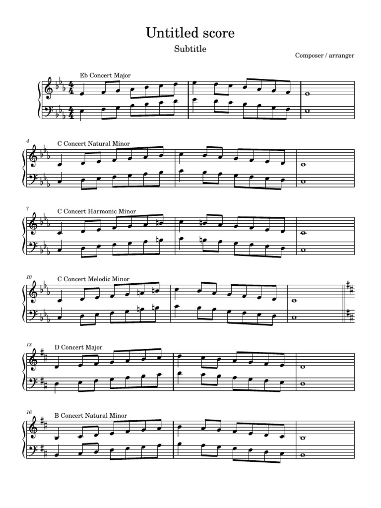 Smaller Scale Assignment | PDF | Minor Scale | Musical Compositions