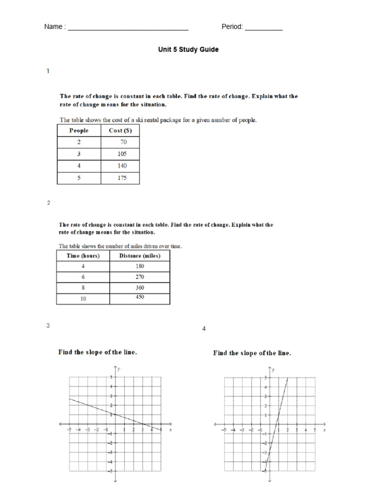 Chapter 5 Study Guide | PDF