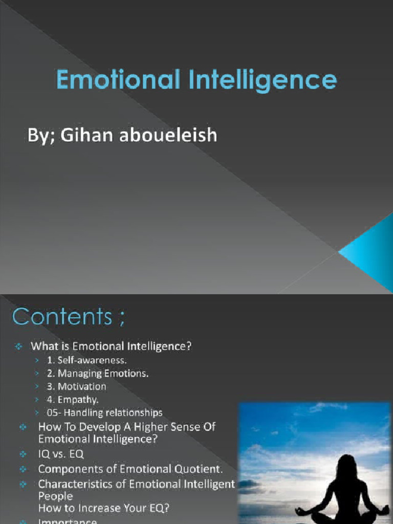 Emotional Intelligence (Perdev) | PDF