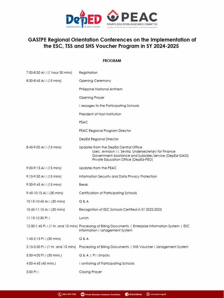 2024 GASTPE Orientation Program 8 | PDF | Social Science | Science ...