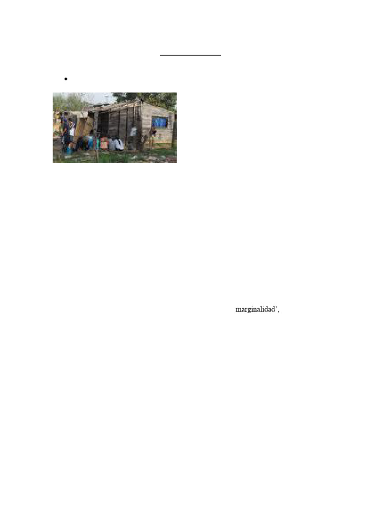 Marginalidad: Causas y Efectos Sociales | PDF | Exclusión social | Pobreza