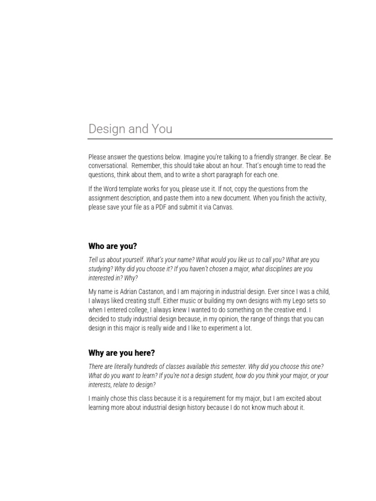Reflection - Design and You | PDF | Design | Mobile App