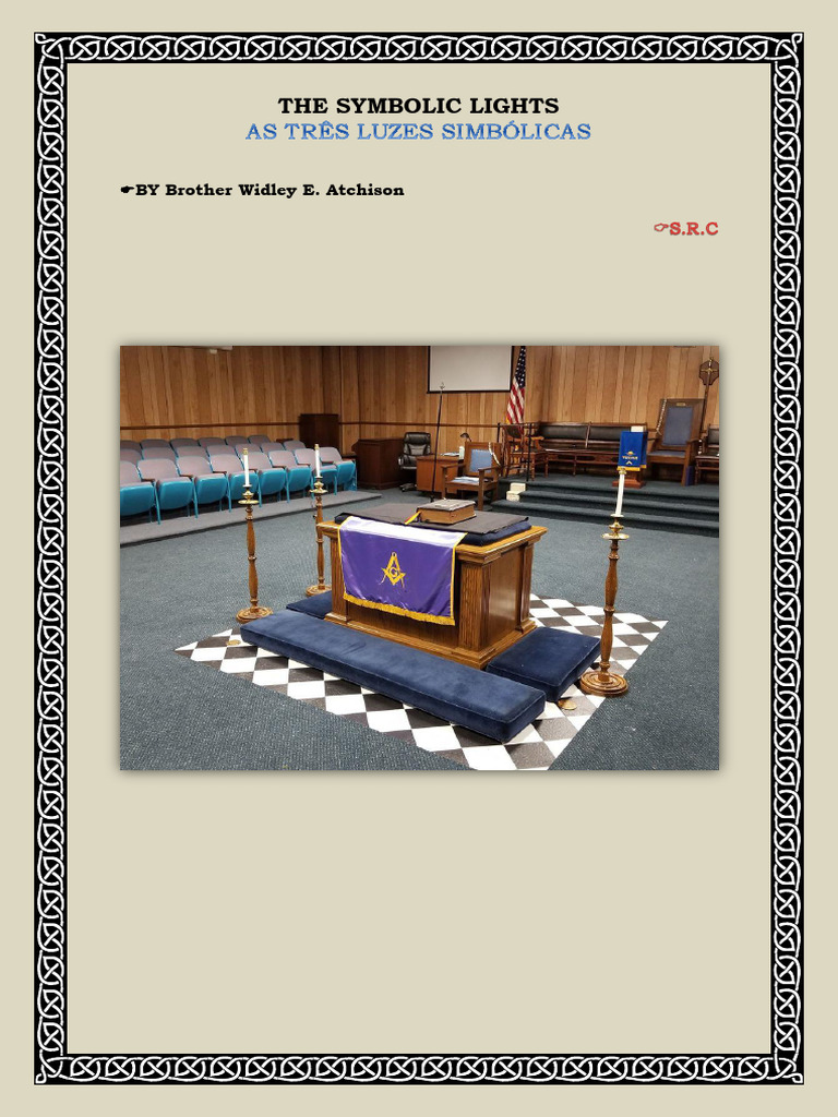 Symbolic Lights in Masonic Lodges | PDF | Mass (Liturgy) | Sacrifice