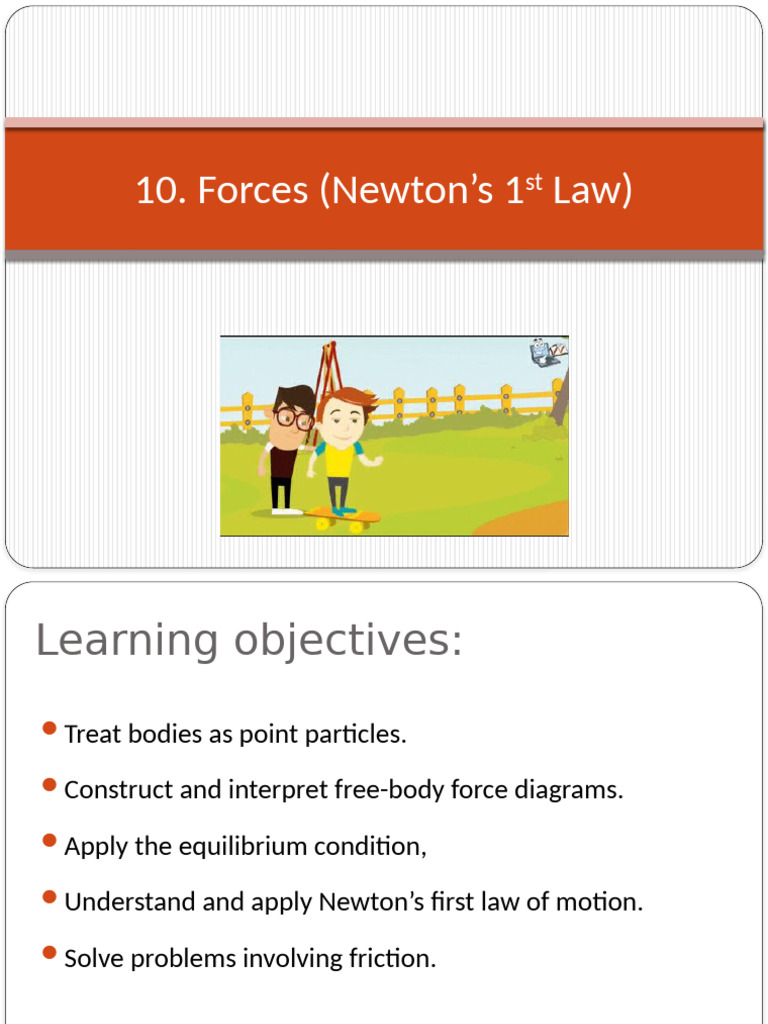 Newton's First Law and Force Diagrams | PDF | Force | Friction