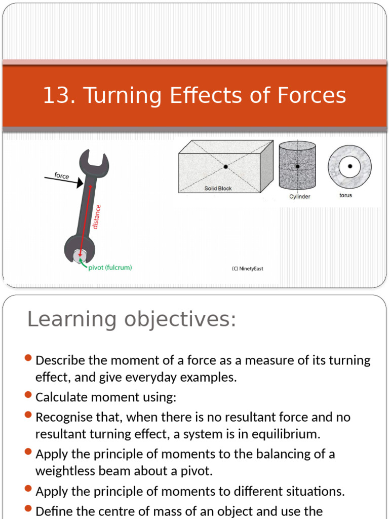 Turning Effects of Forces | PDF | Force | Lever