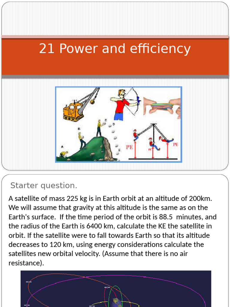 21 Power and Efficiency | PDF | Power (Physics) | Kinetic Energy