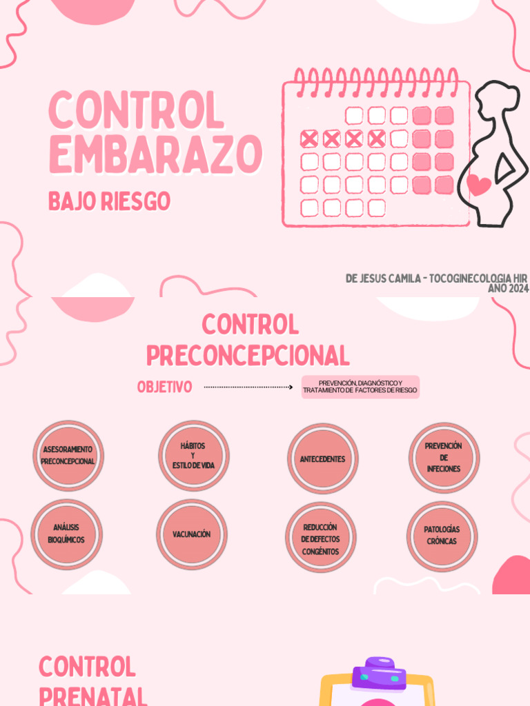 Control Prenatal Embarazo Bajo Riesgo | PDF | El embarazo | Ciencias de ...