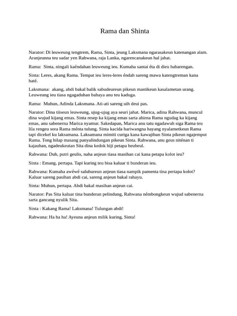 Rama Dan Shinta | PDF