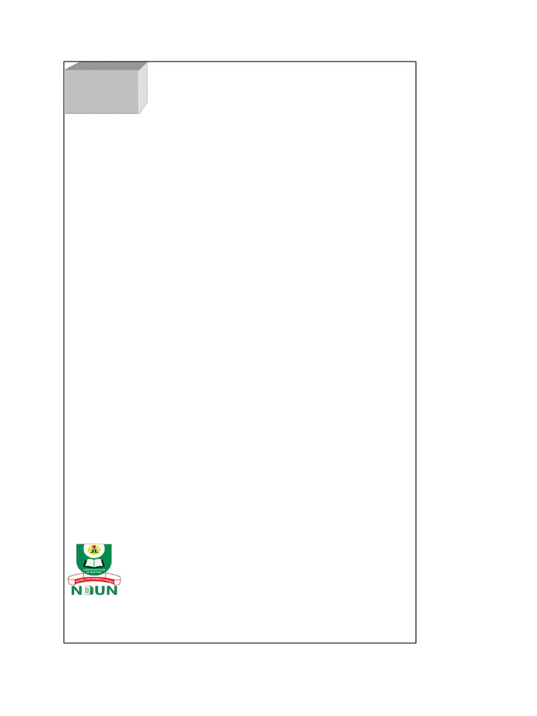 Lecture Note On Problem Solving Algorithm Module One and Module Two ...
